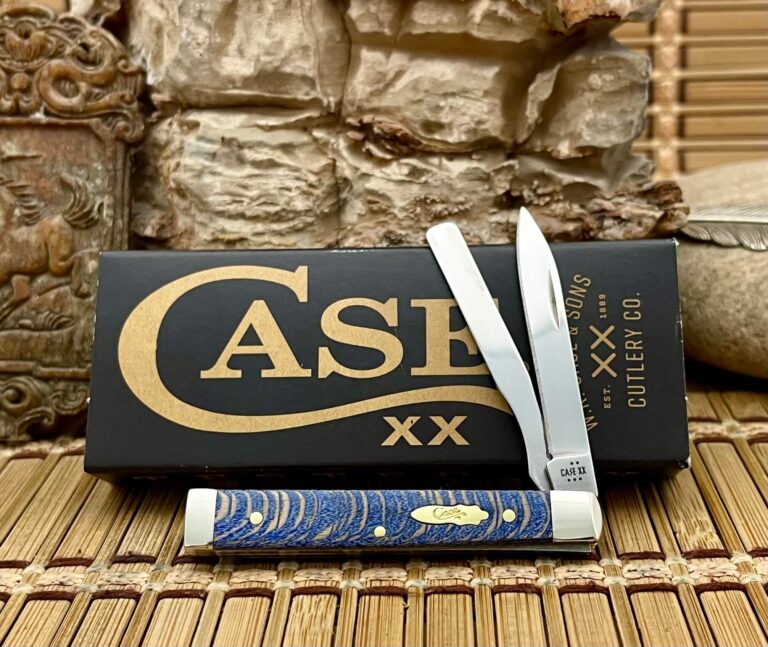 Case XX USA 2025 Smooth Blue Sycamore Wood 63736 Baby Doc Knife - Wild ...