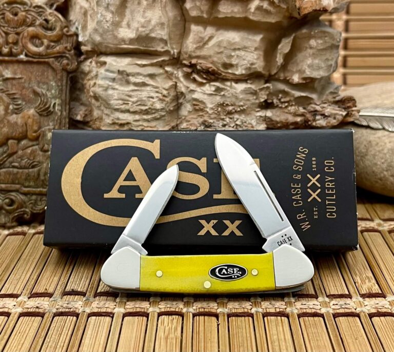 Case XX USA 2025 Smooth Yellow Bone 20027 Black Oval Baby Butterbean ...
