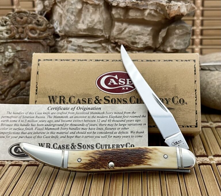 Case XX 2008 Mammoth Ivory Medium Texas Toothpick Knife