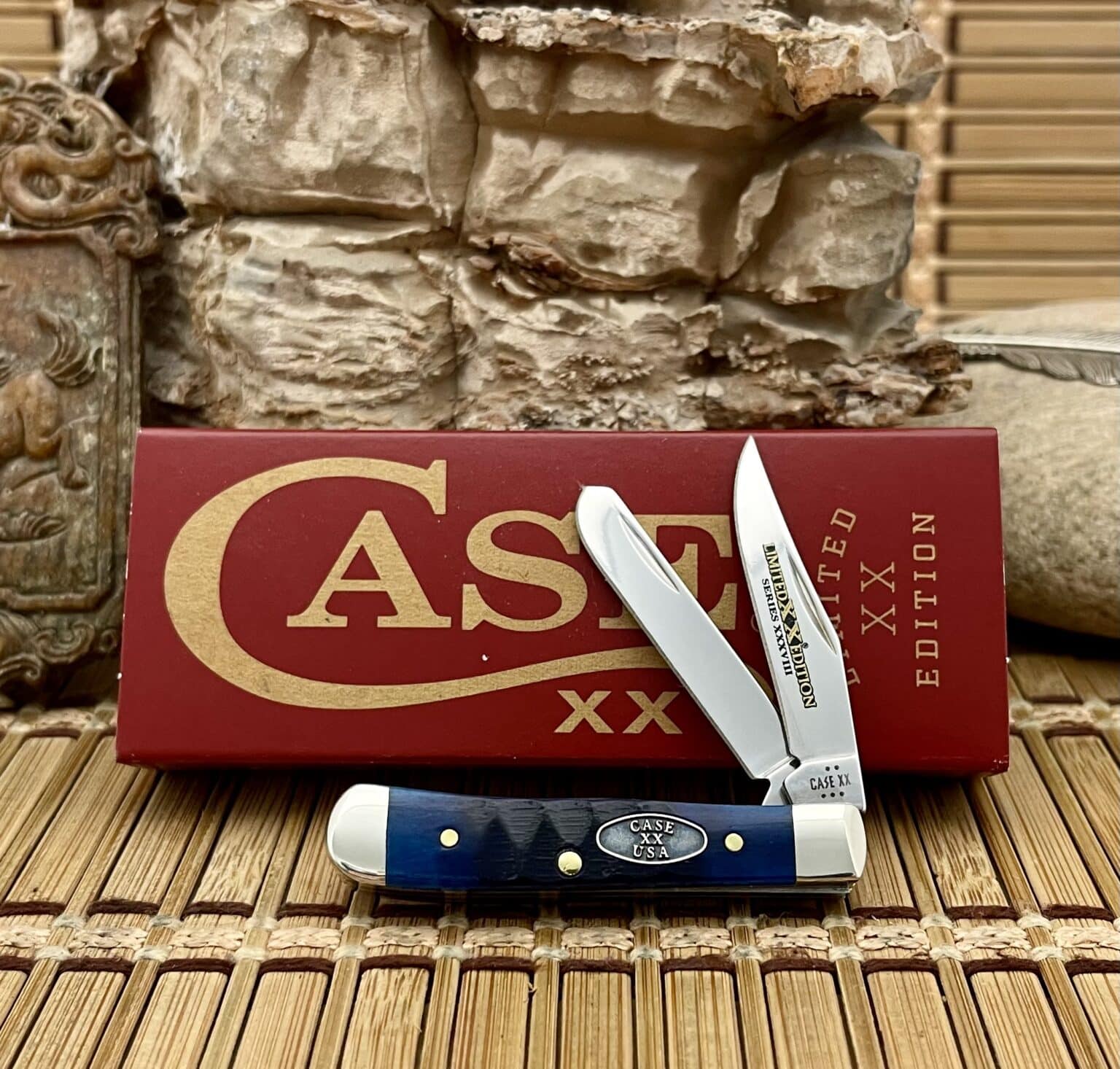 Case XX Gator Jig Ocean Blue Tiny Trapper Knife
