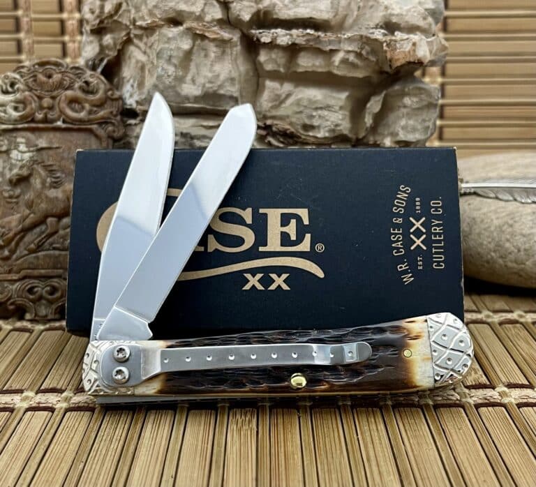 Engraved Amber Bone Trapper w/ Clip – Case XX
