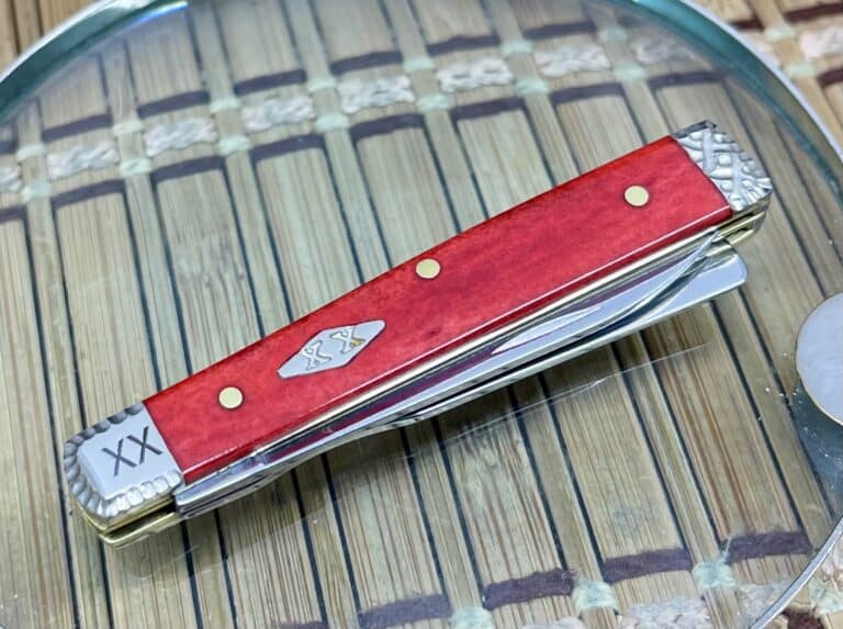 Red Bone Engraved Baby Doc Knife | Case XX Classic
