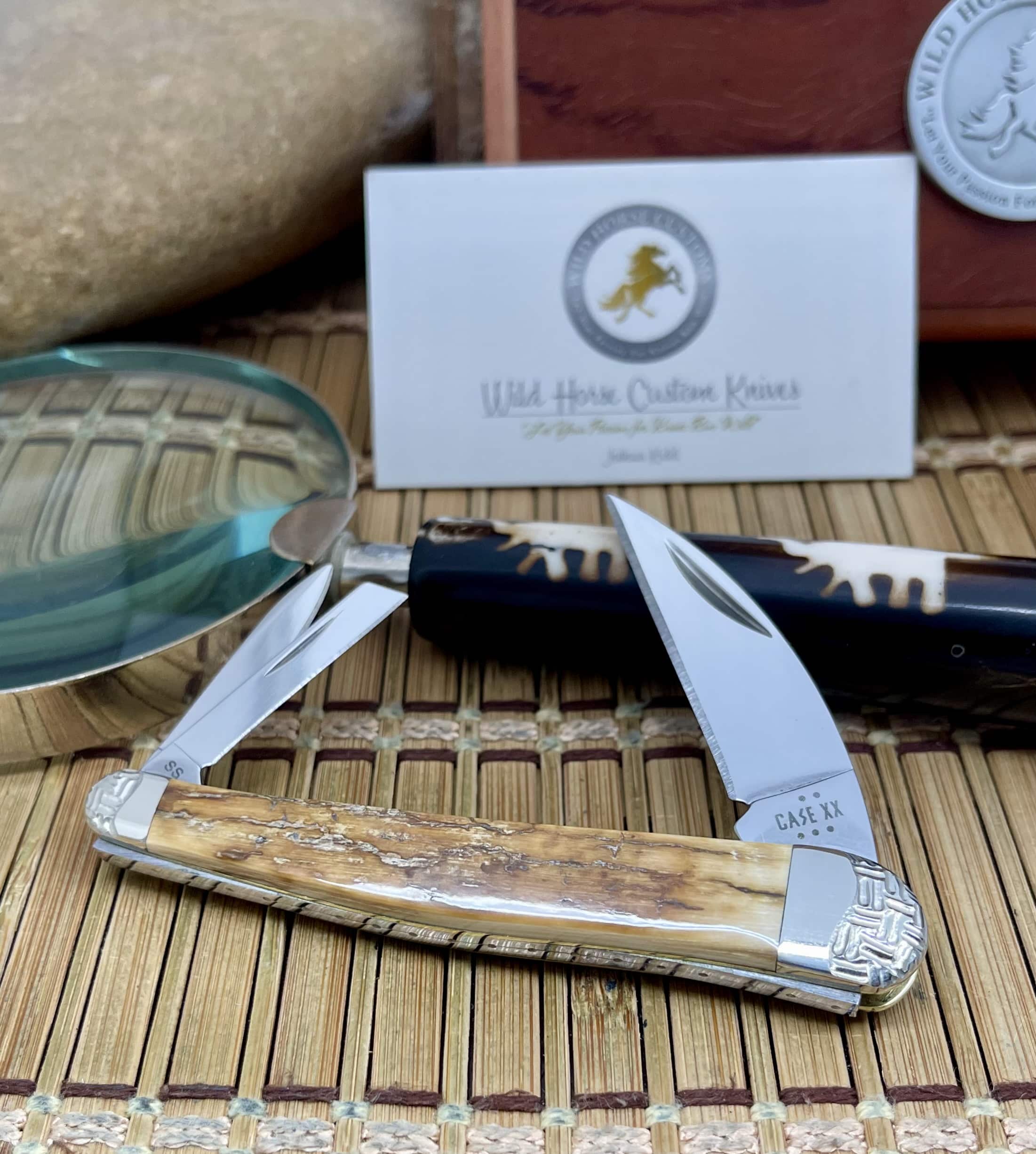 Case Wild Horse Custom Seahorse Whittler Knife | J. Kidd