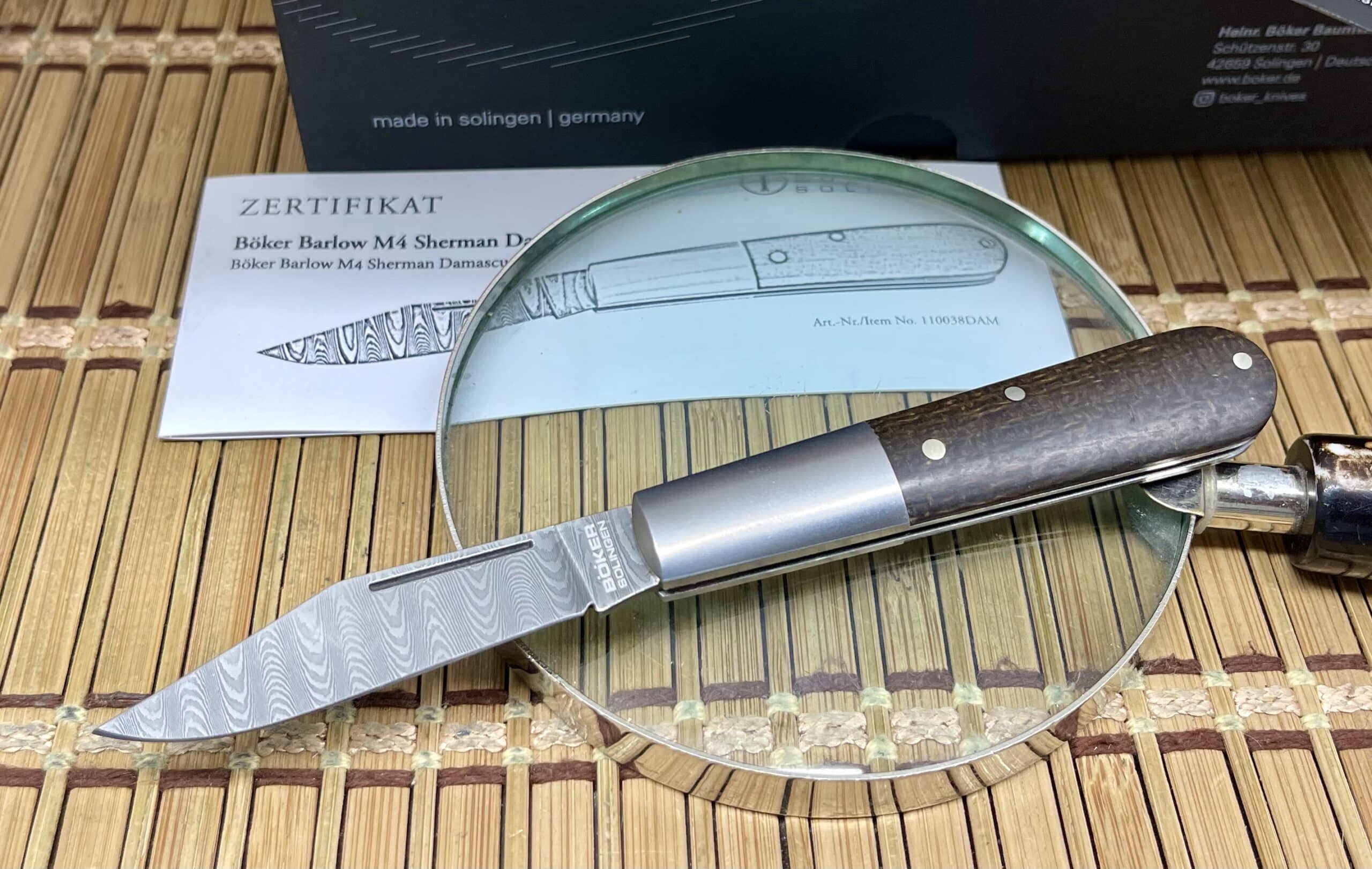 boker m4 sherman damascus barlow – Historic