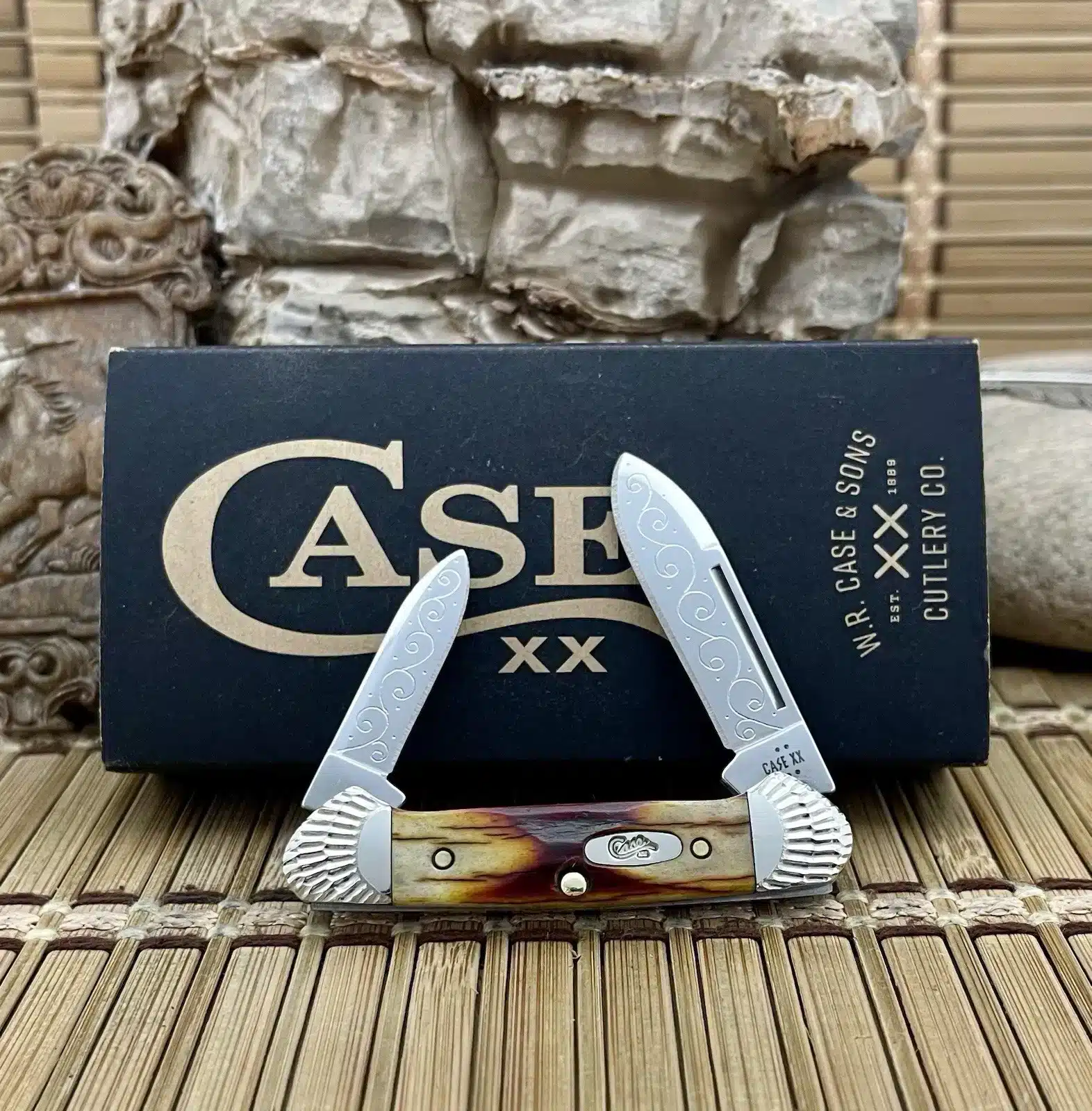 Amazing case red stag baby butterbean engraved #02/50