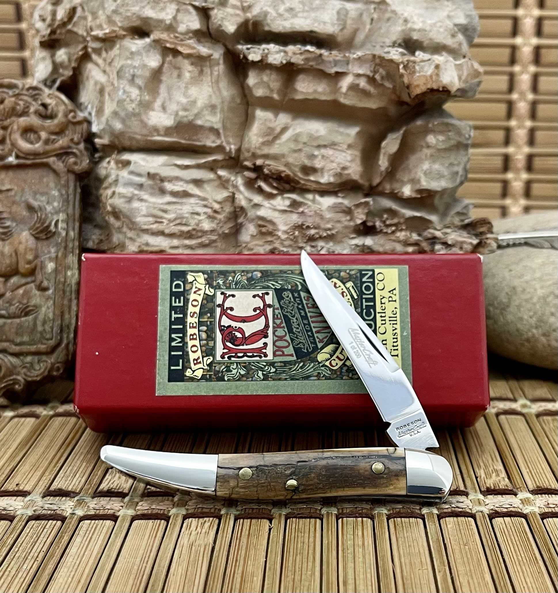 robeson mammoth fossil bark toothpick knife Limited Edition